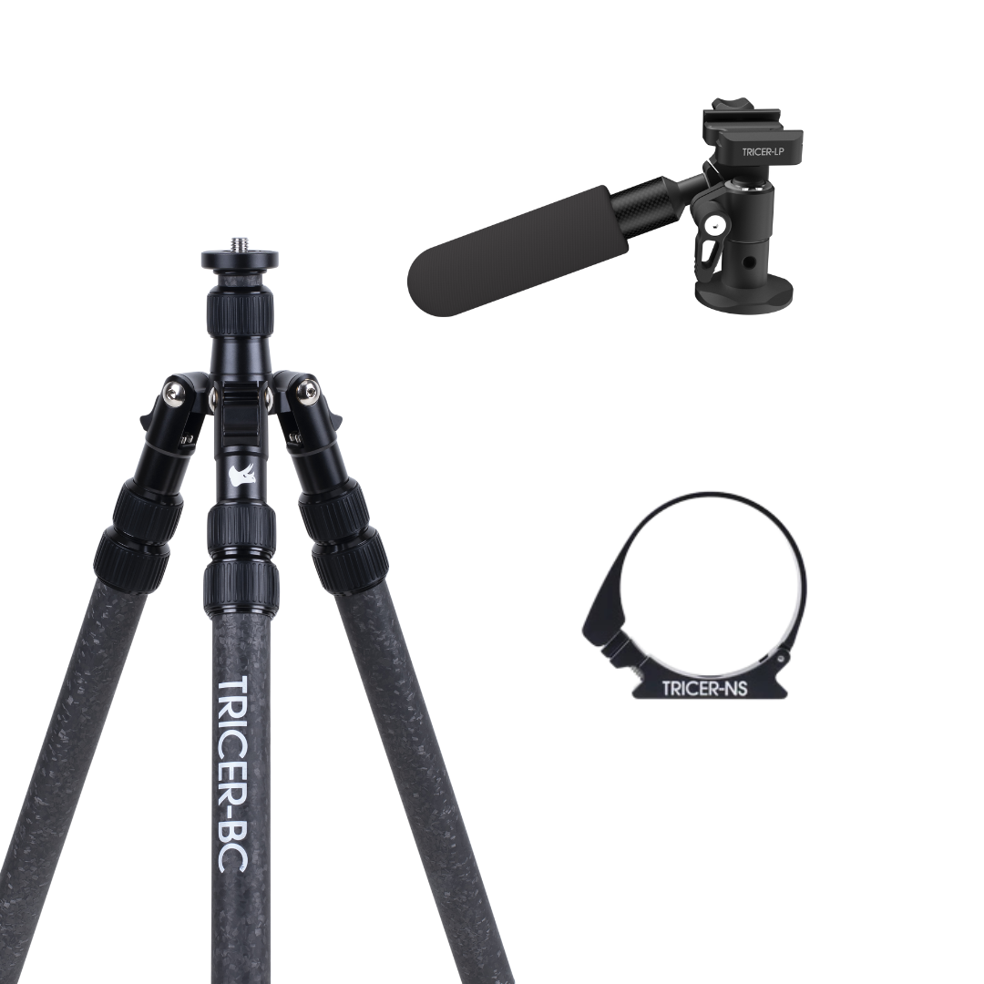 Backcountry Glassing Tripod + Pan Head + Bino Adapter Kit (Sitting ...